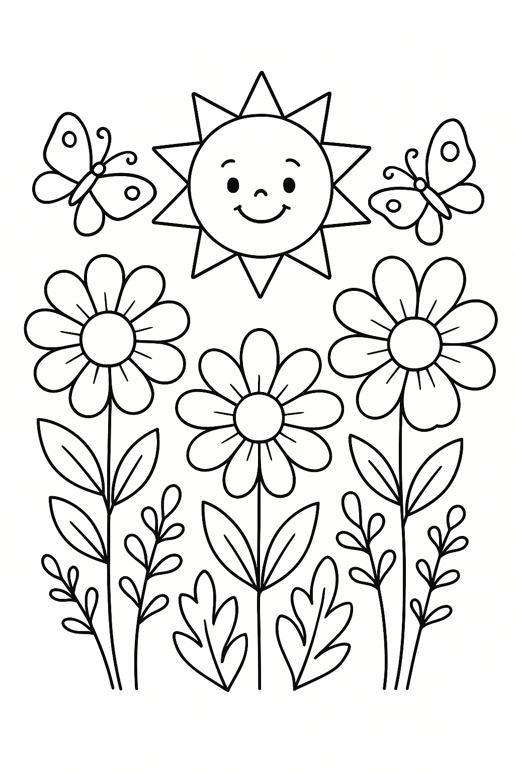 Bobbie's Spring Garden Fun - Free Coloring Page | TryColoringPages