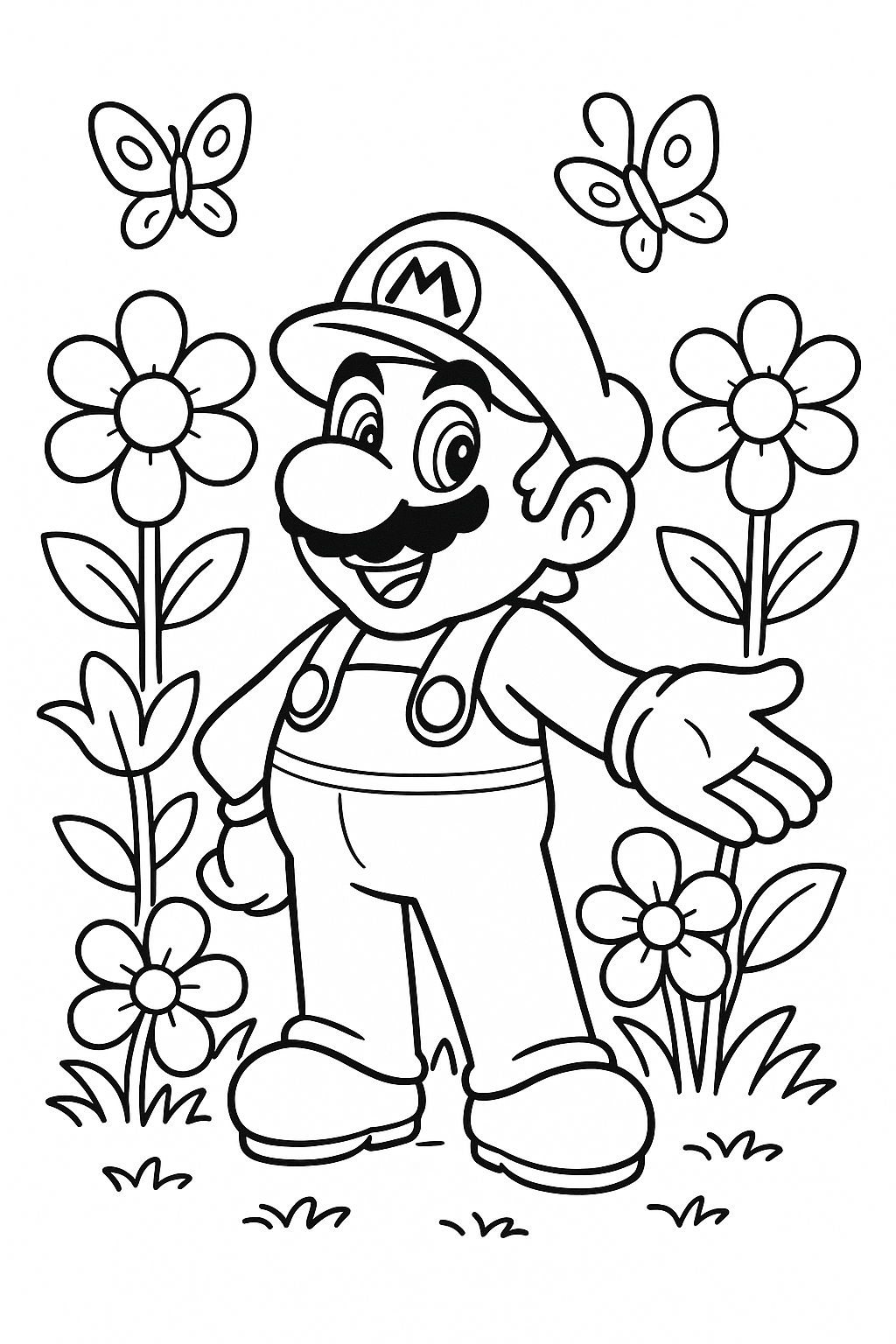 Mario Coloring Pages – Free Printable Fun | TryColoringPages