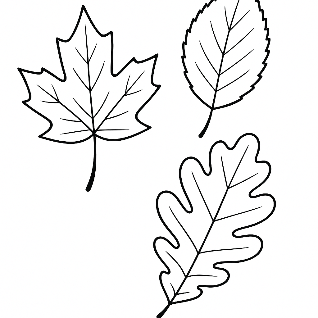 Preschool Fall Leaves Coloring Sheet - Free Coloring Page ...
